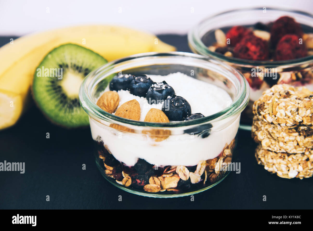 Delicious healthy muesli granola hi-res stock photography and images ...
