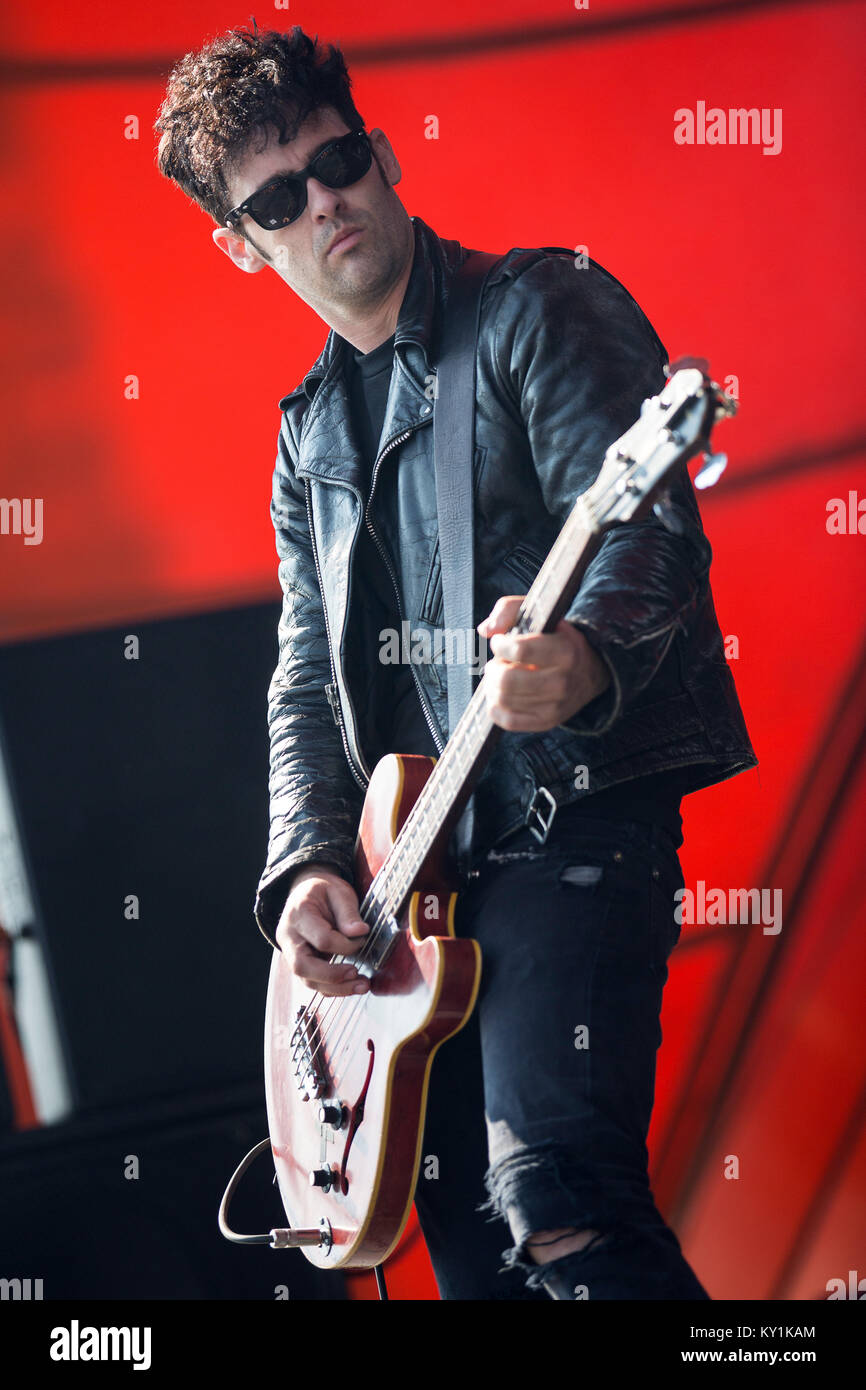 The American rock band Black Rebel Motorcycle Club performs a live ...
