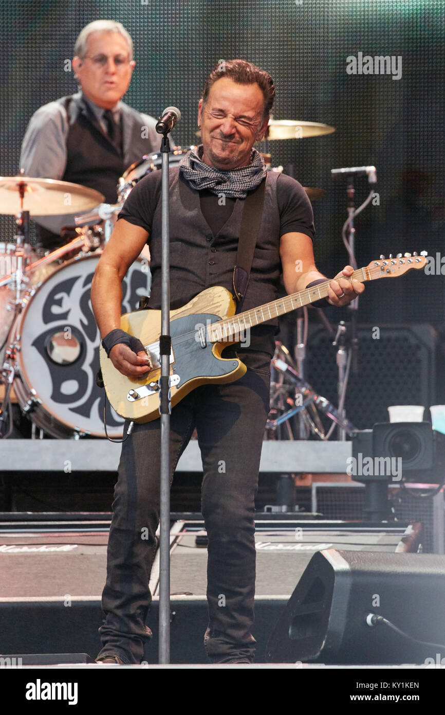 The American singer, songwriter and musician Bruce Springsteen performs ...