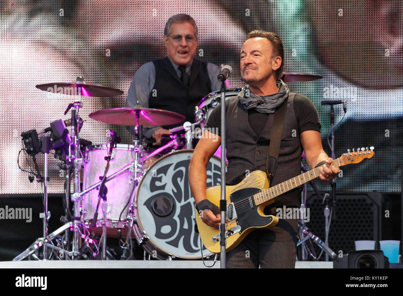 The American singer, songwriter and musician Bruce Springsteen performs ...