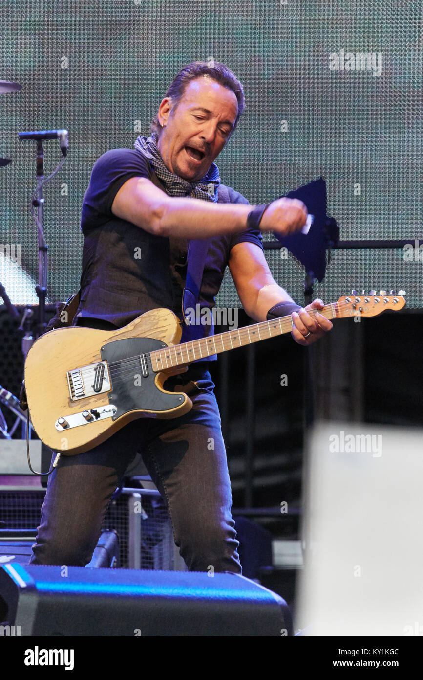 The American singer, songwriter and musician Bruce Springsteen performs ...