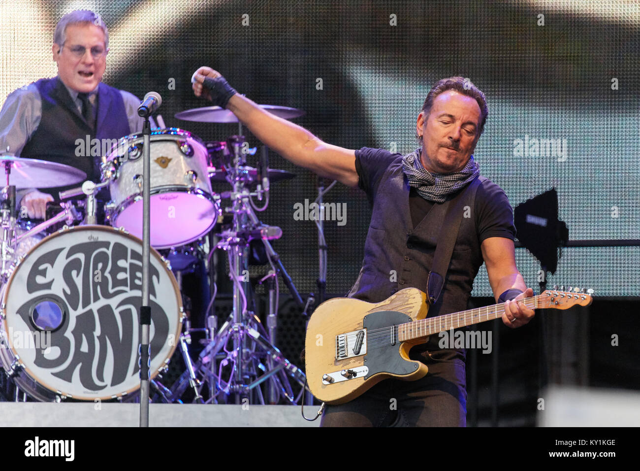 The American singer, songwriter and musician Bruce Springsteen performs ...