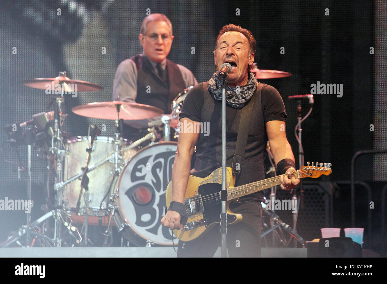 The American singer, songwriter and musician Bruce Springsteen performs ...
