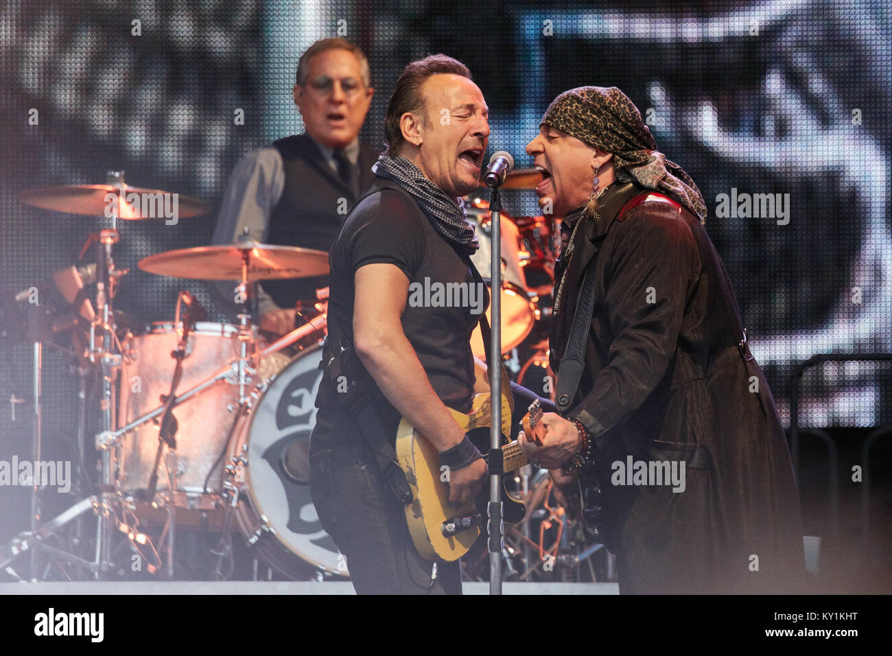 The American singer, songwriter and musician Bruce Springsteen performs ...