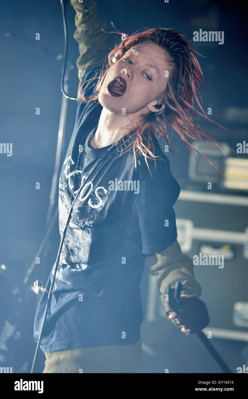 The Canadian Electronic Music Band Crystal Castles Performs A Live Concert At Rockefeller In