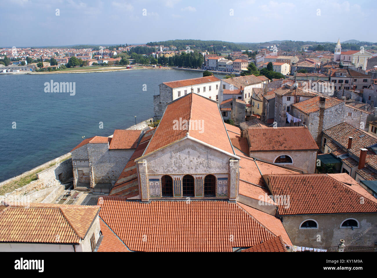 Roofs in Porech, Croatia Stock Photo - Alamy