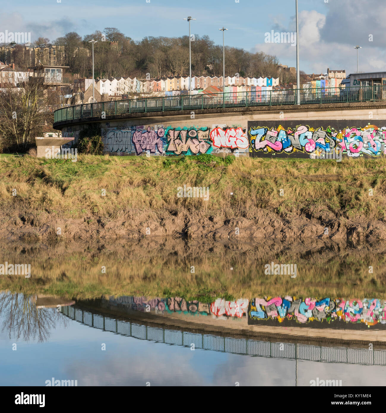 The A4 flyover on the Cumberland Basin inBristol Stock Photo - Alamy