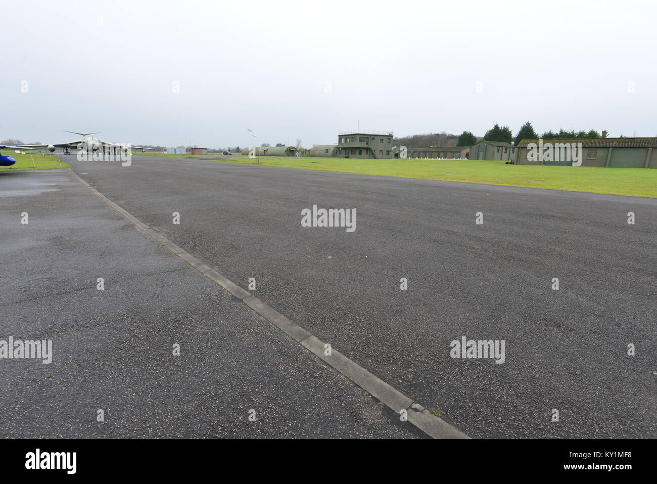 A control tower at a World War Two bomber command base in the UK Stock ...