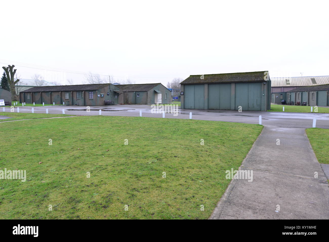 Sheds and Billets at a World War Two bomber command base in the UK ...