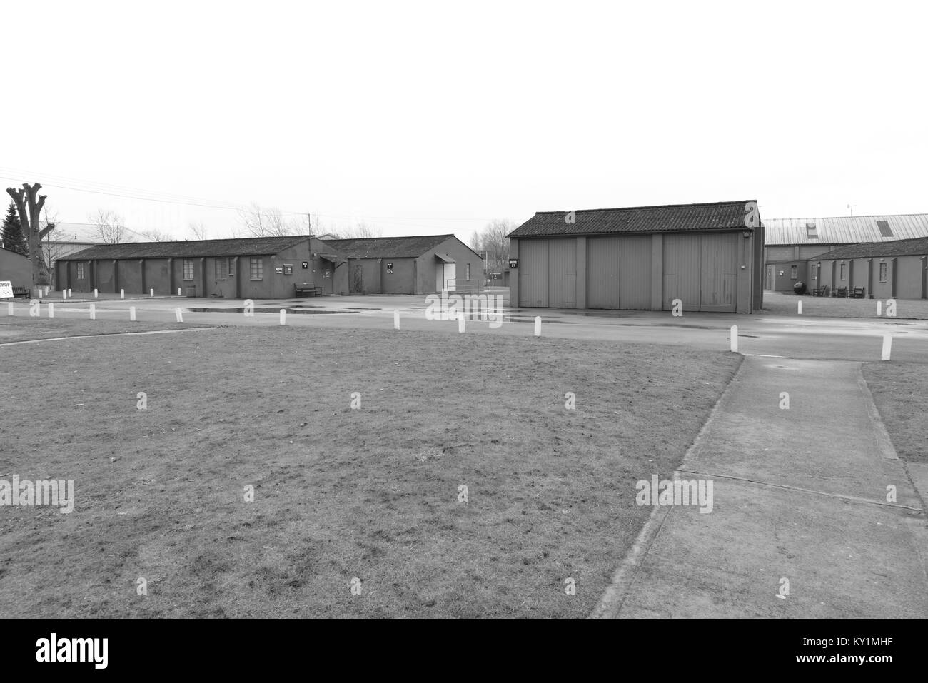 Sheds and Billets at a World War Two bomber command base in the UK ...