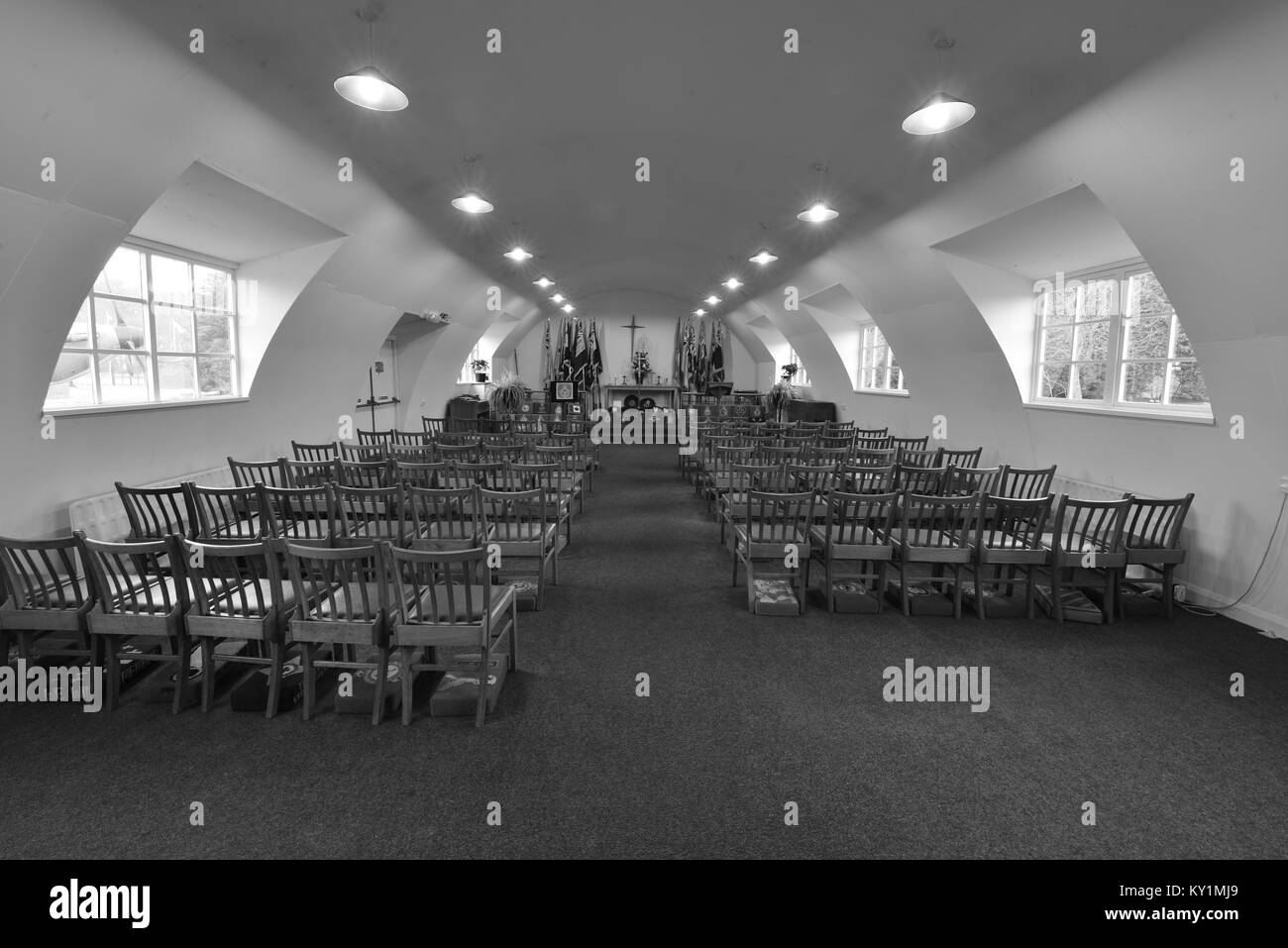 A second World War Chapel at an RAF base in Yorkshire Stock Photo - Alamy
