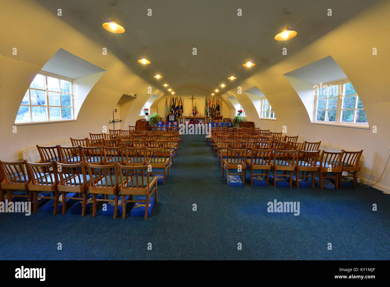 A second World War Chapel at an RAF base in Yorkshire Stock Photo - Alamy