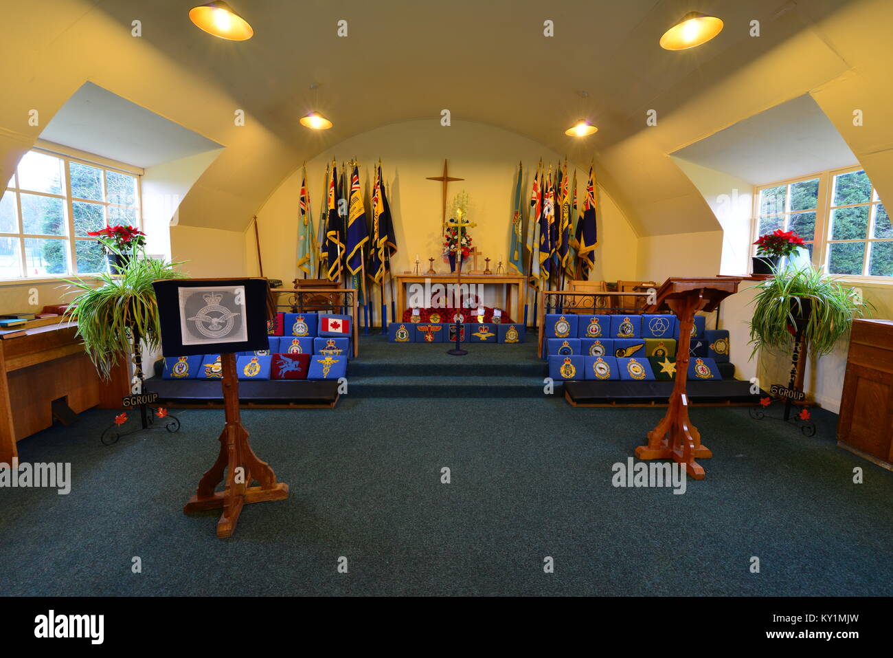 A second World War Chapel at an RAF base in Yorkshire Stock Photo - Alamy