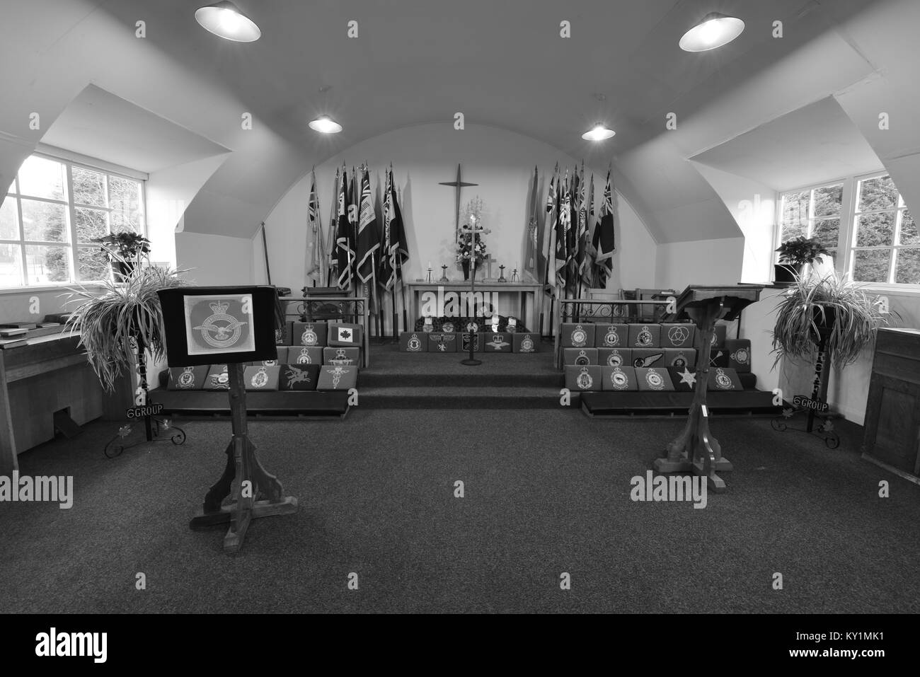 A second World War Chapel at an RAF base in Yorkshire Stock Photo - Alamy