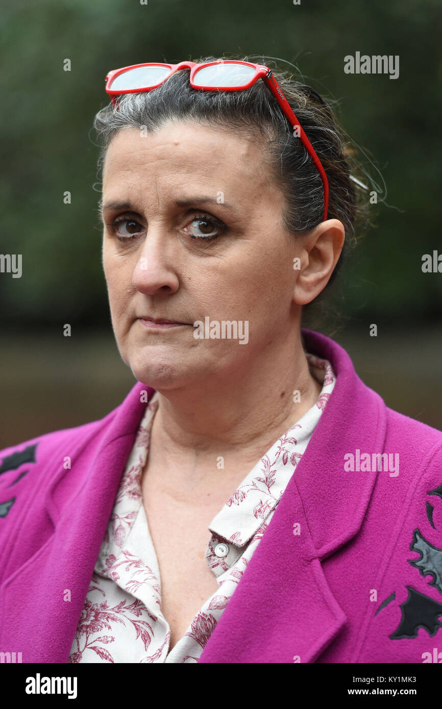 Debbie Fox, whose mother was treated by surgeon Simon Bramhall, outside ...