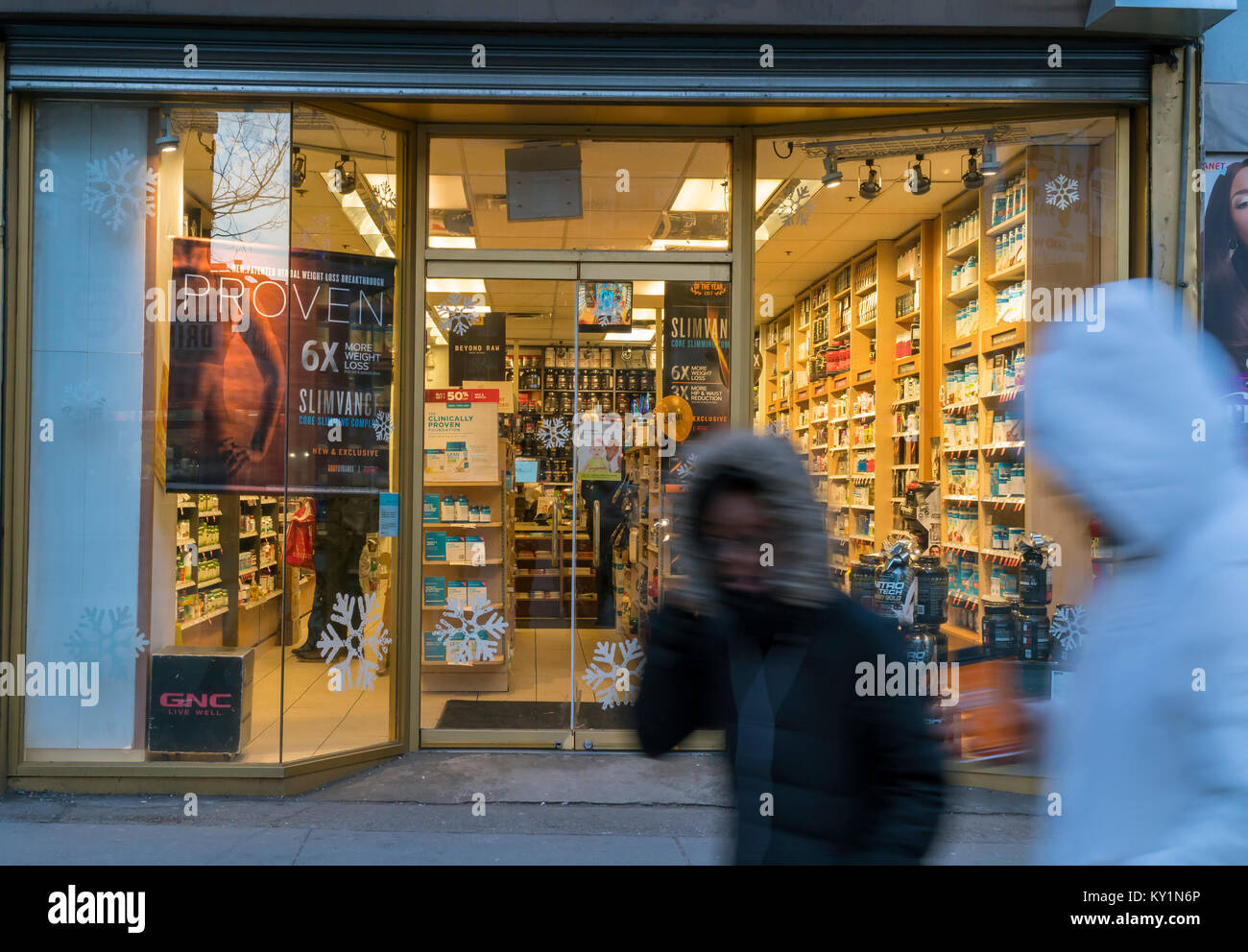 A GNC store in Downtown Brooklyn in New York on Monday, January 1, 2018 ...