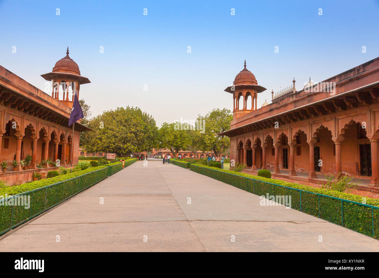 Taj Mahal buildings and gardens at Agra,Uttar Pradesh,India,Asia Stock ...