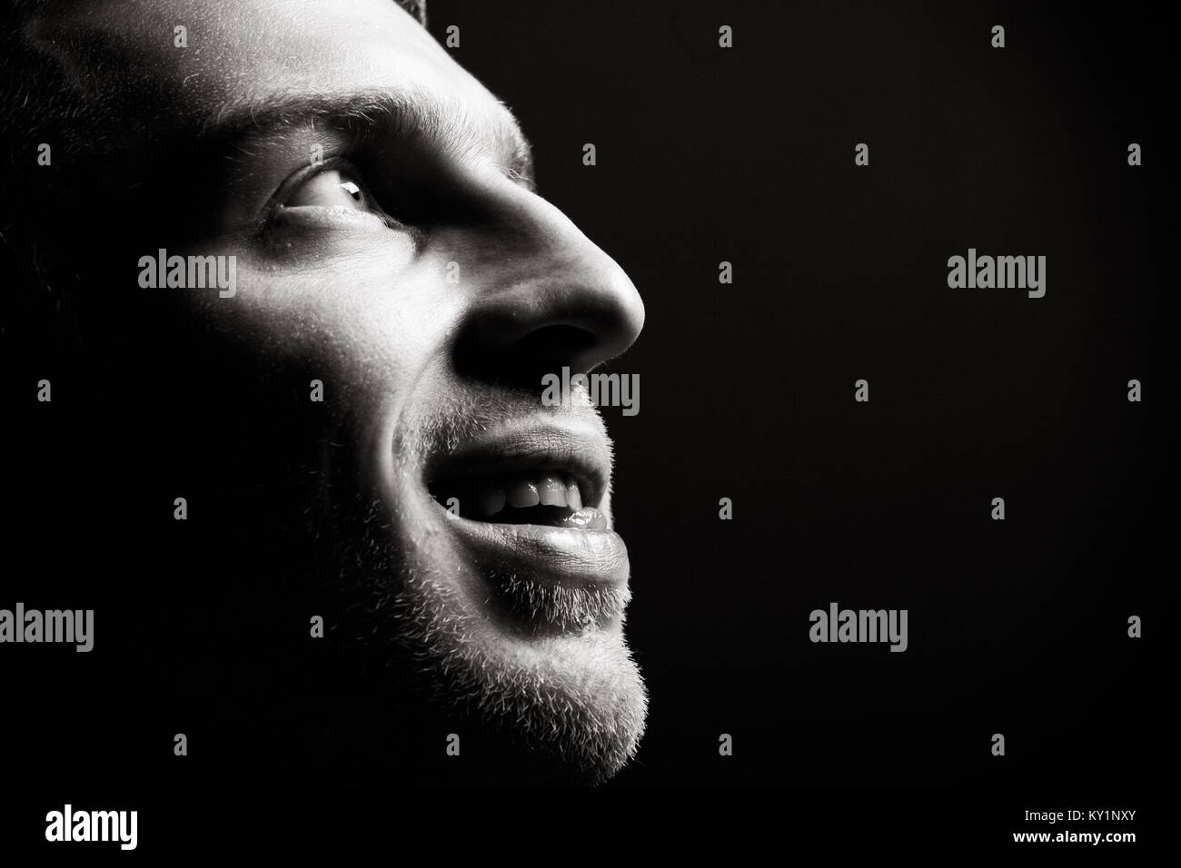 Human eye profile side hi-res stock photography and images - Alamy