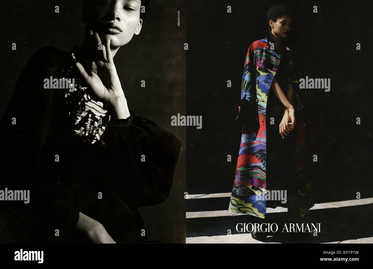2010s UK Giorgio Armani Magazine Advert Stock Photo - Alamy