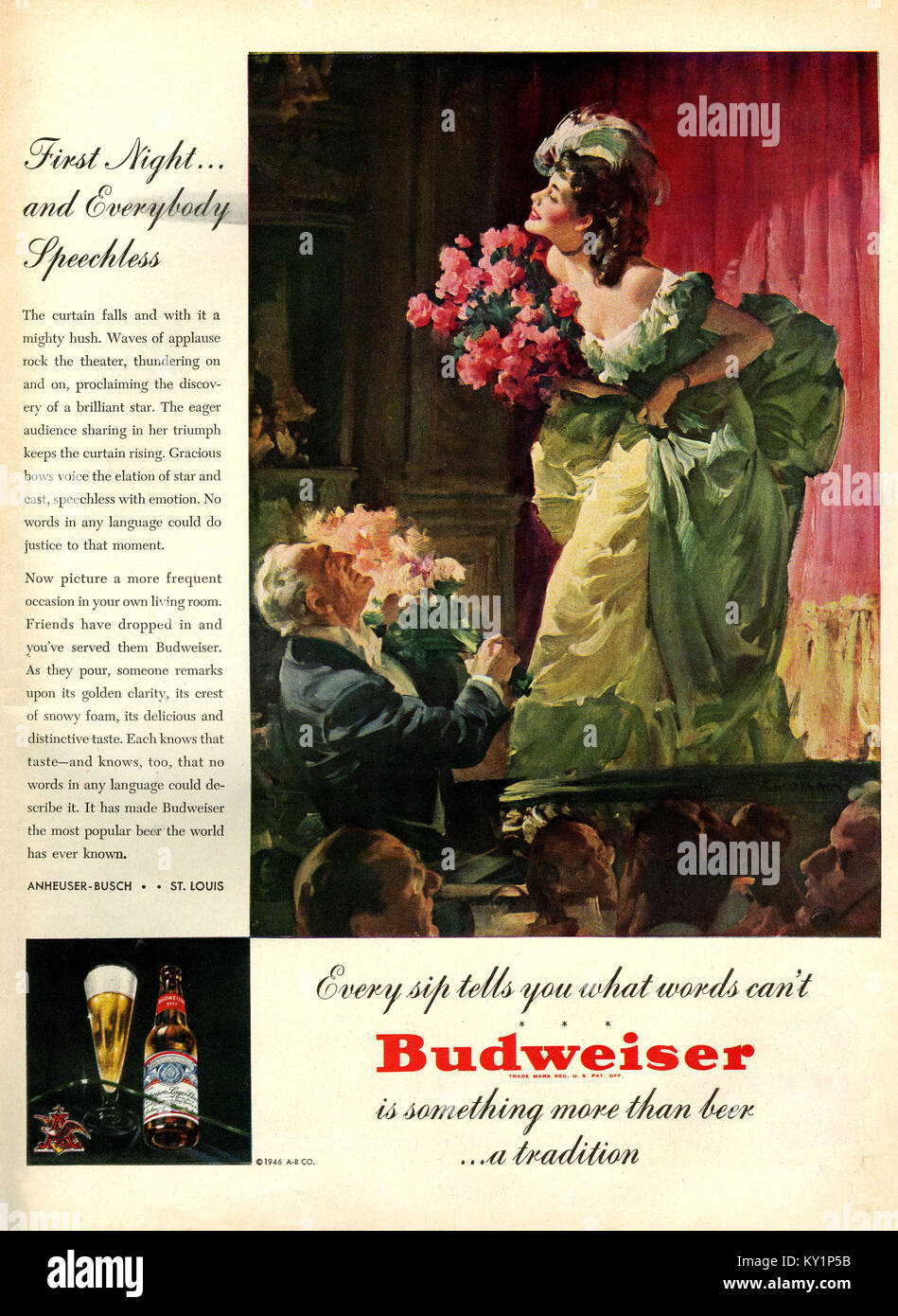 Budweiser Beer Advert High Resolution Stock Photography and Images - Alamy