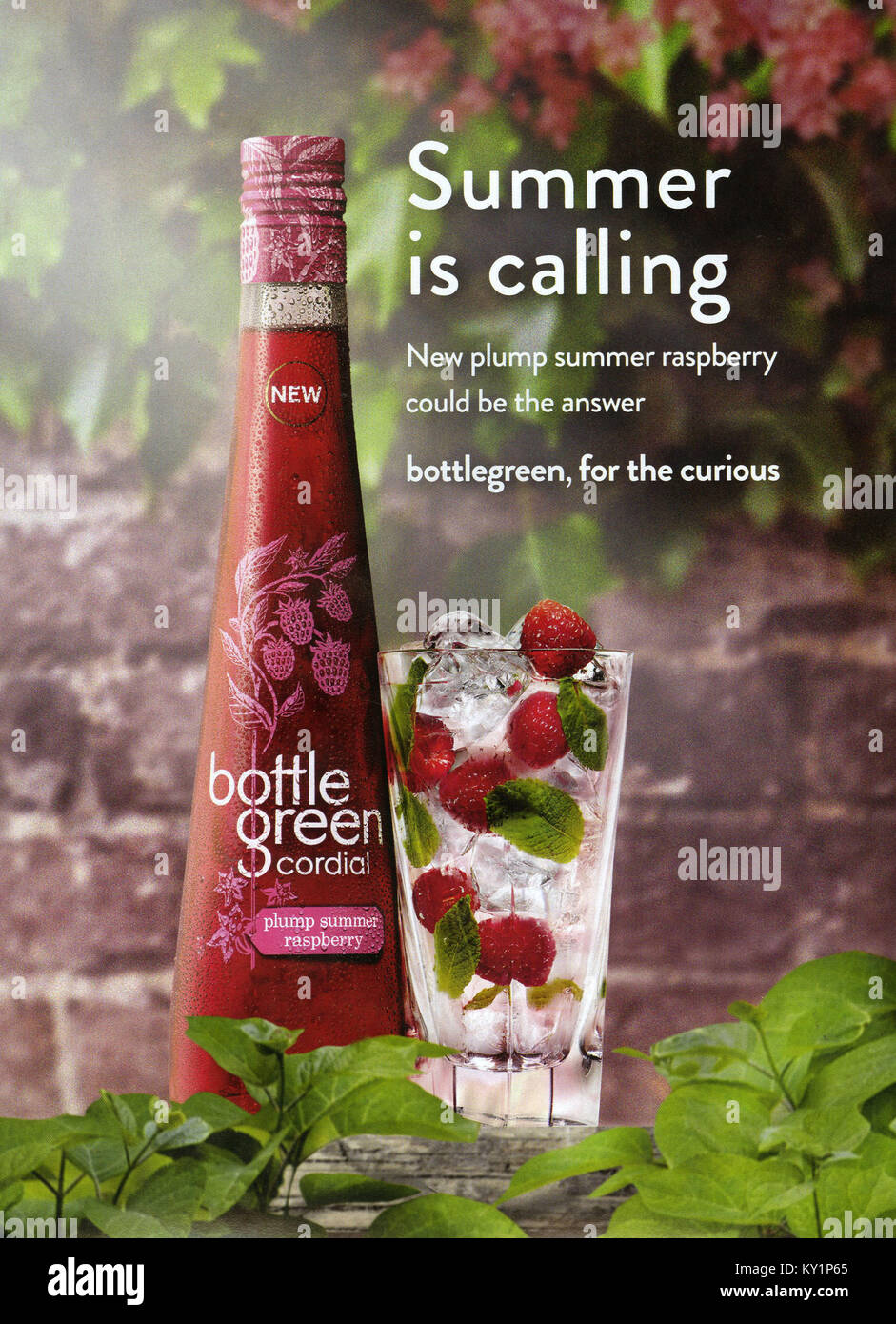 2010s UK Bottle Green Magazine Advert Stock Photo - Alamy