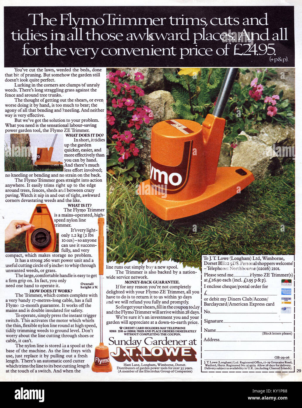 Flymo advert hi-res stock photography and images - Alamy