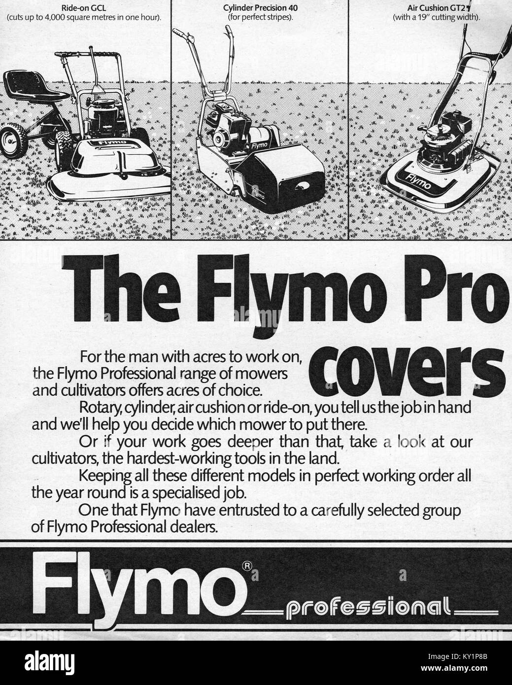 Flymo 1960s hi-res stock photography and images - Alamy