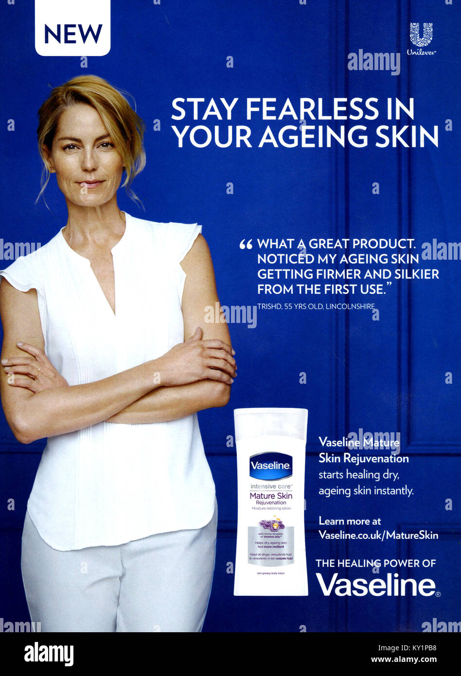 2010s UK Vaseline Magazine Advert Stock Photo - Alamy