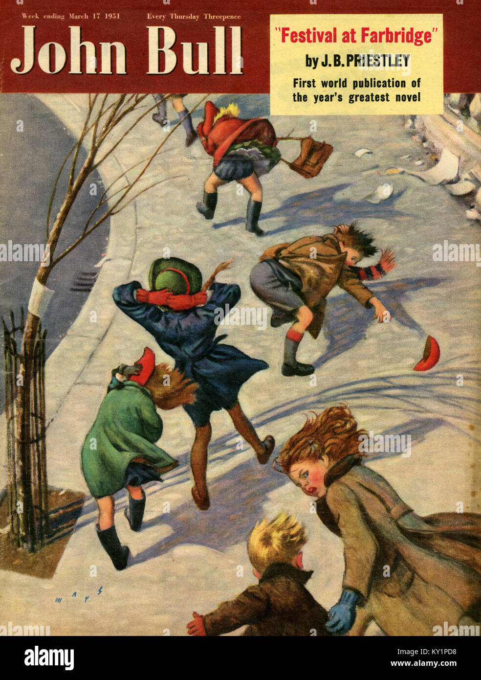 1950s UK John Bull Magazine Cover Stock Photo - Alamy