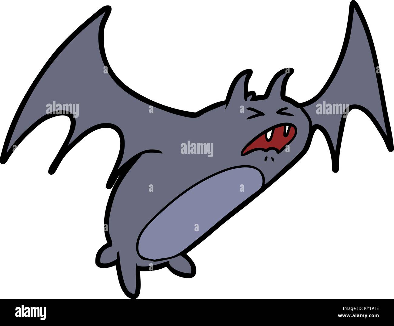 spooky cartoon bat Stock Vector Image & Art - Alamy