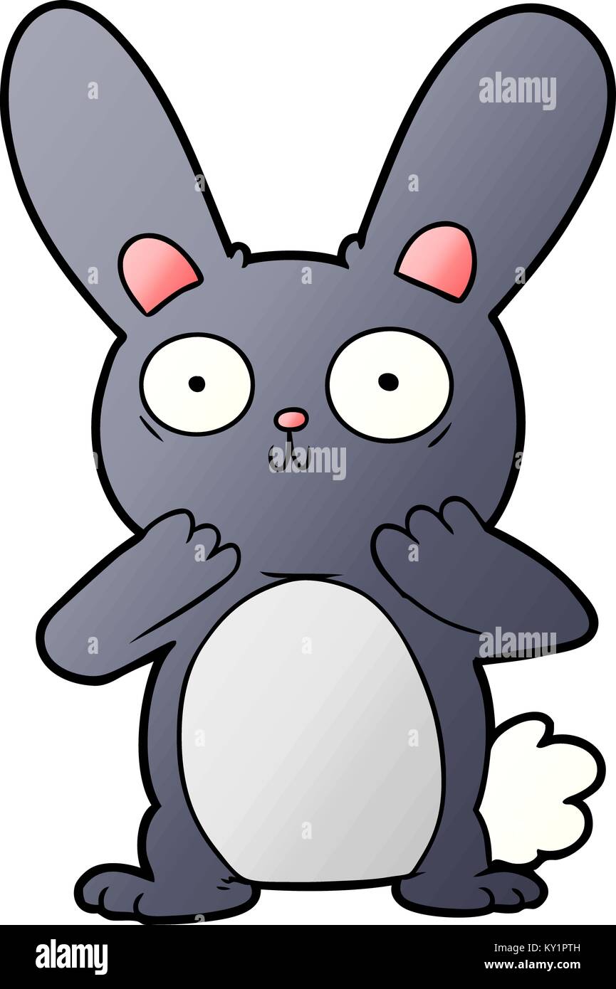 cartoon shocked rabbit Stock Vector Image & Art - Alamy