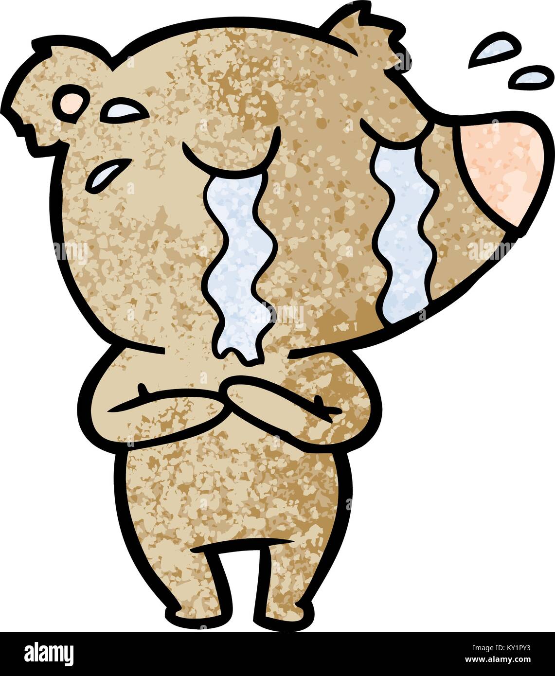crying bear cartoon character Stock Vector Image & Art - Alamy