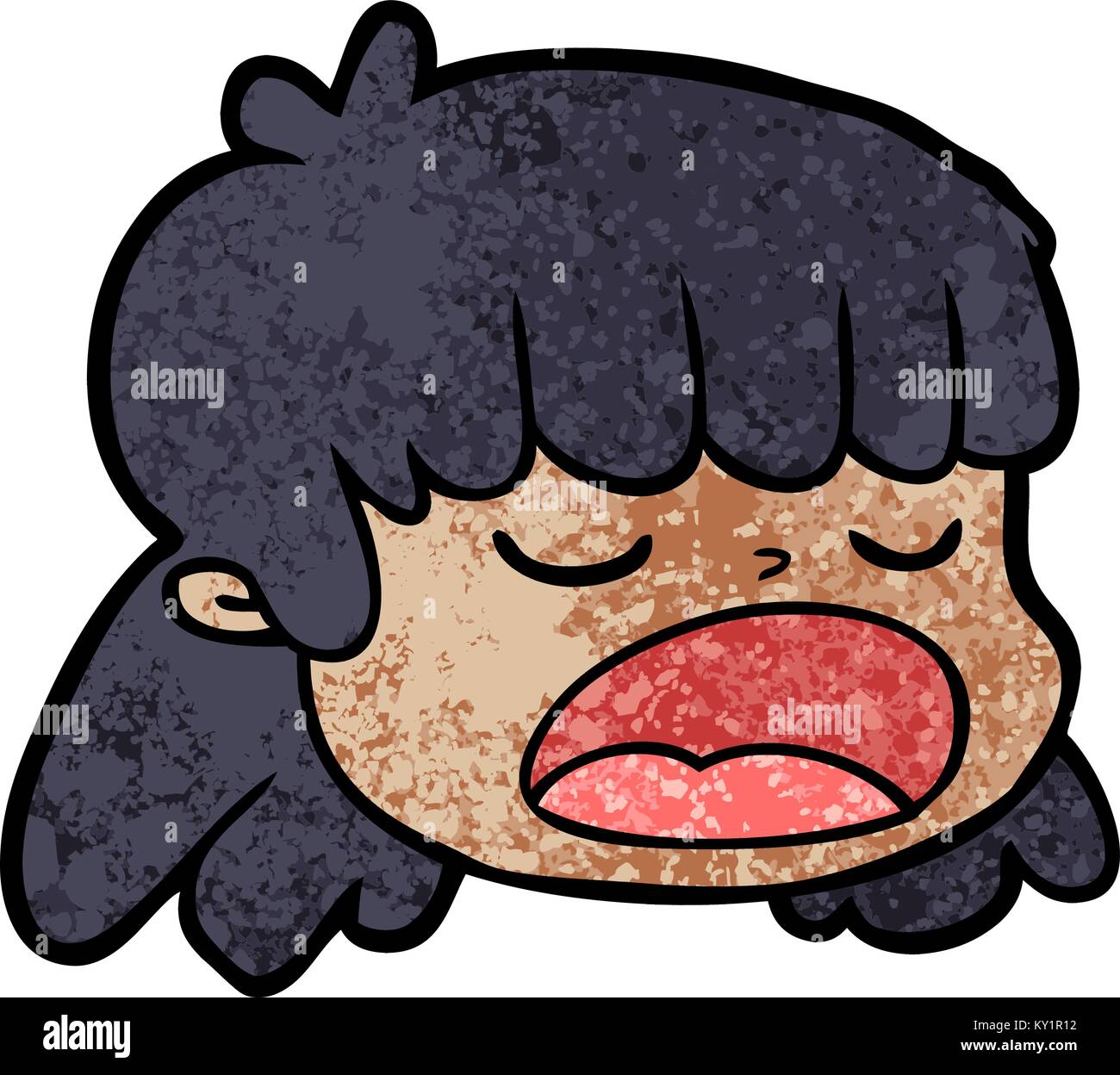 cartoon female face Stock Vector Image & Art - Alamy