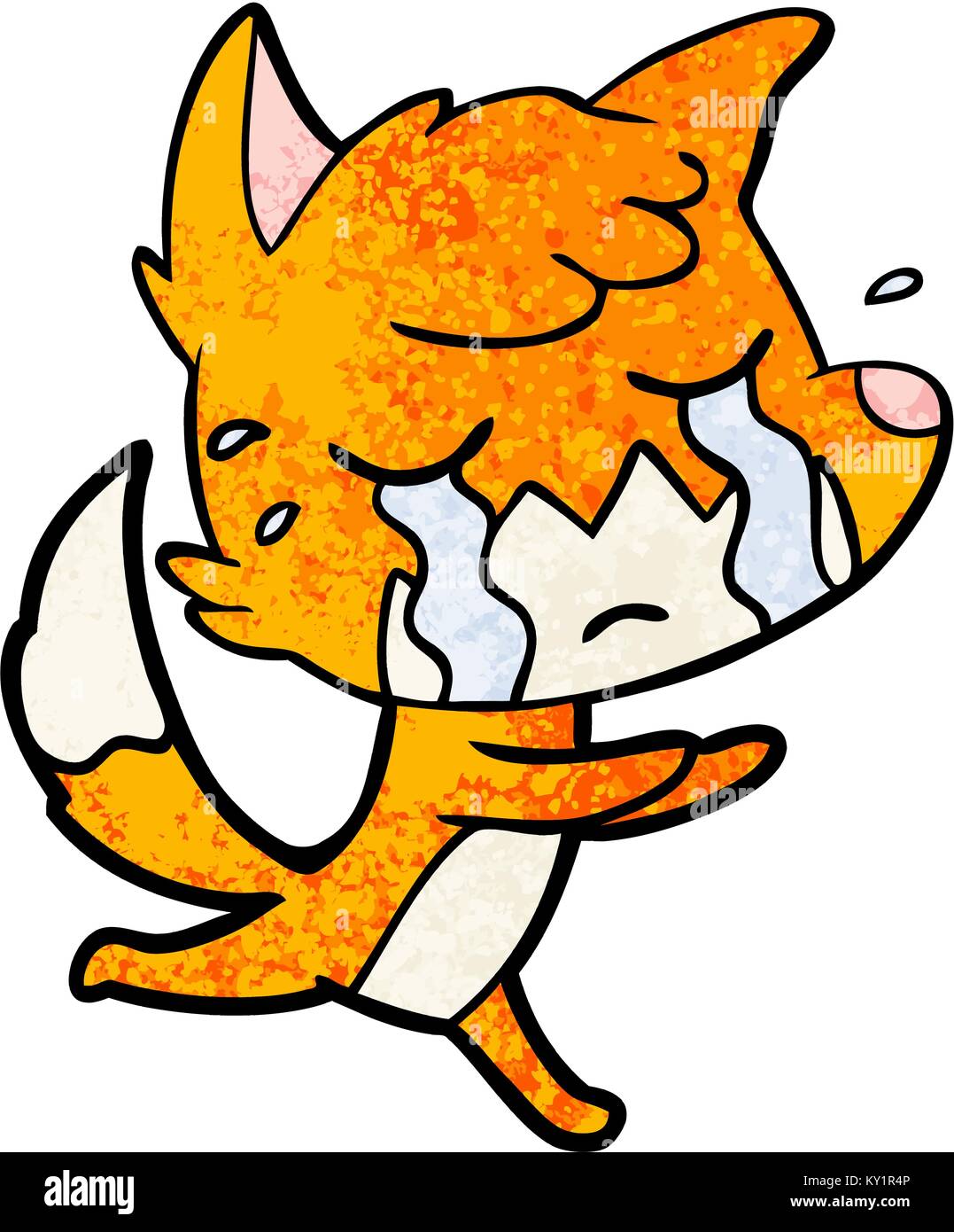 crying fox cartoon Stock Vector Image & Art - Alamy