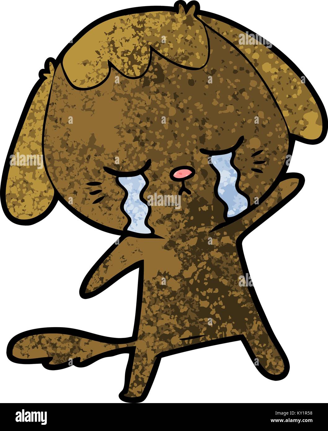 cartoon crying dog Stock Vector Image & Art - Alamy