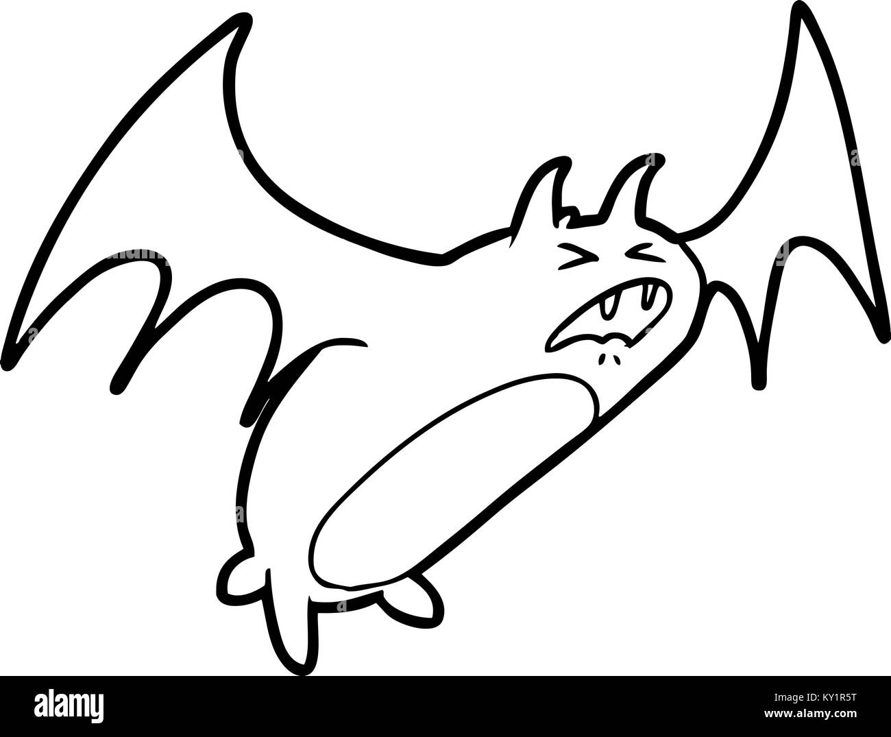 spooky cartoon bat Stock Vector Image & Art - Alamy