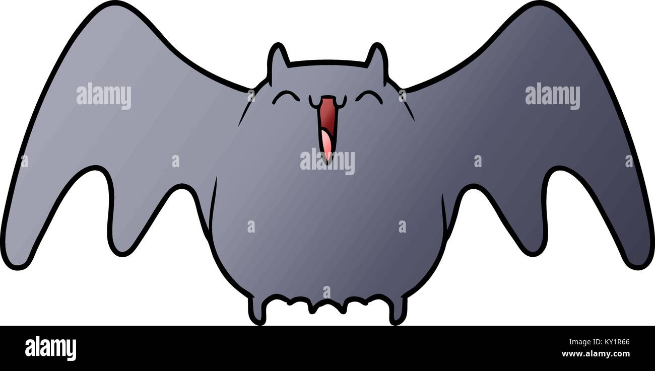 spooky cartoon bat Stock Vector Image & Art - Alamy