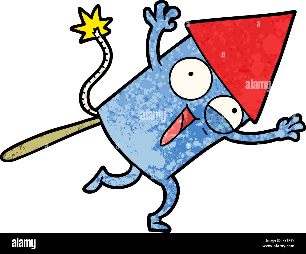 cartoon firework rocket Stock Vector Image & Art - Alamy