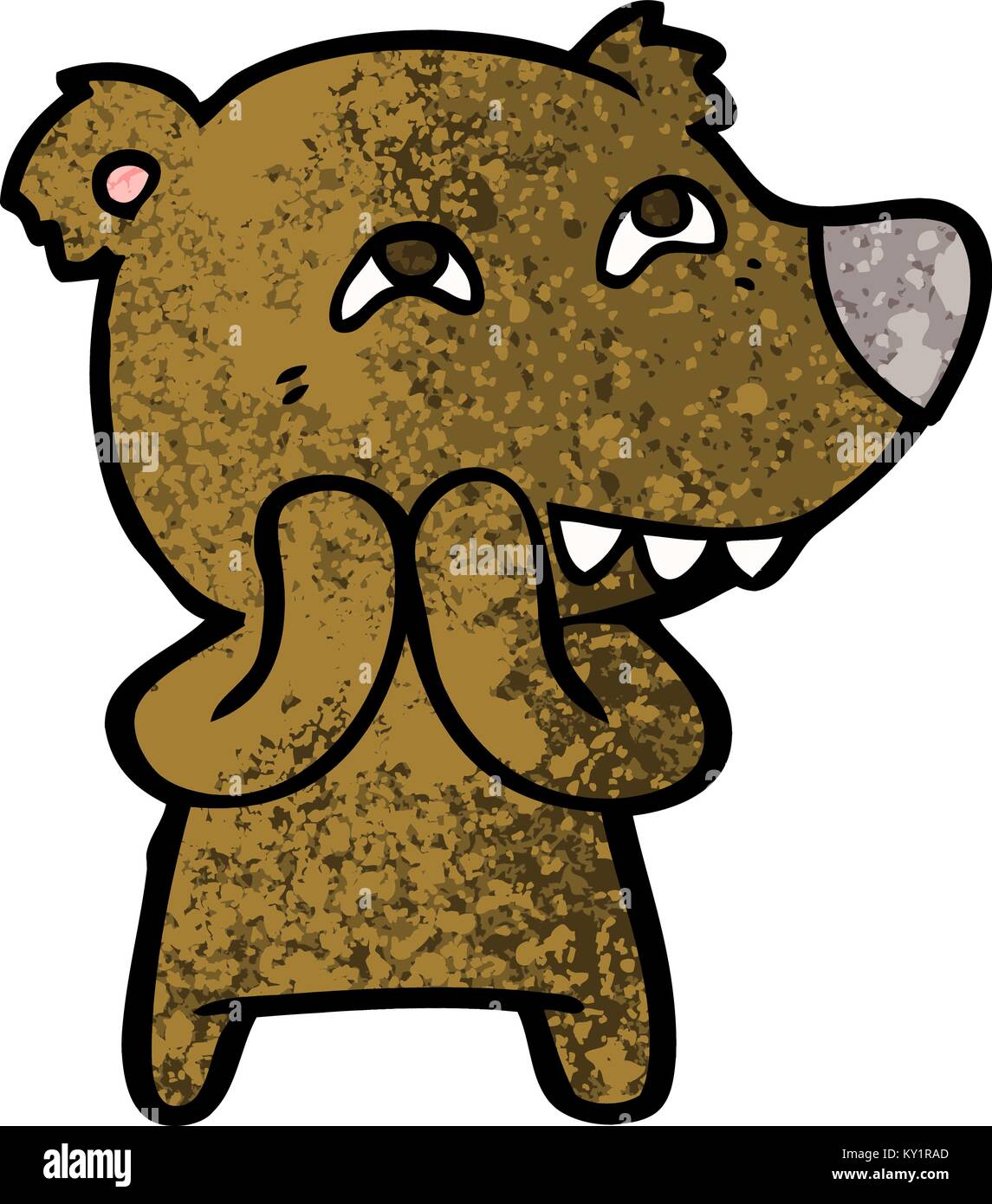 cartoon bear showing teeth Stock Vector Image & Art - Alamy