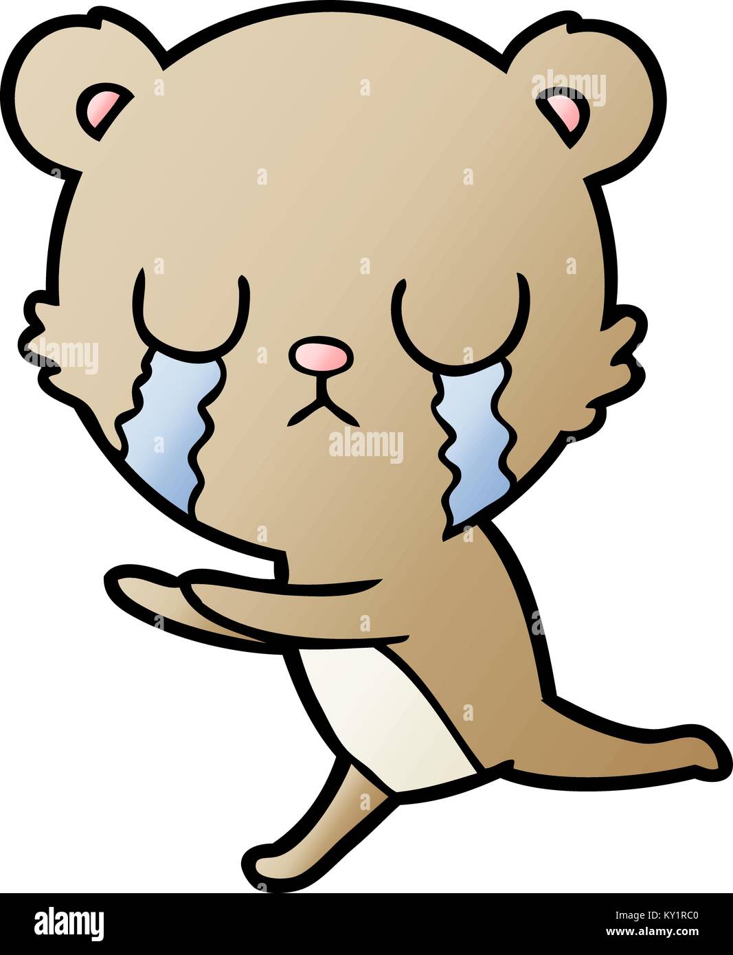 crying bear cartoon character Stock Vector Image & Art - Alamy