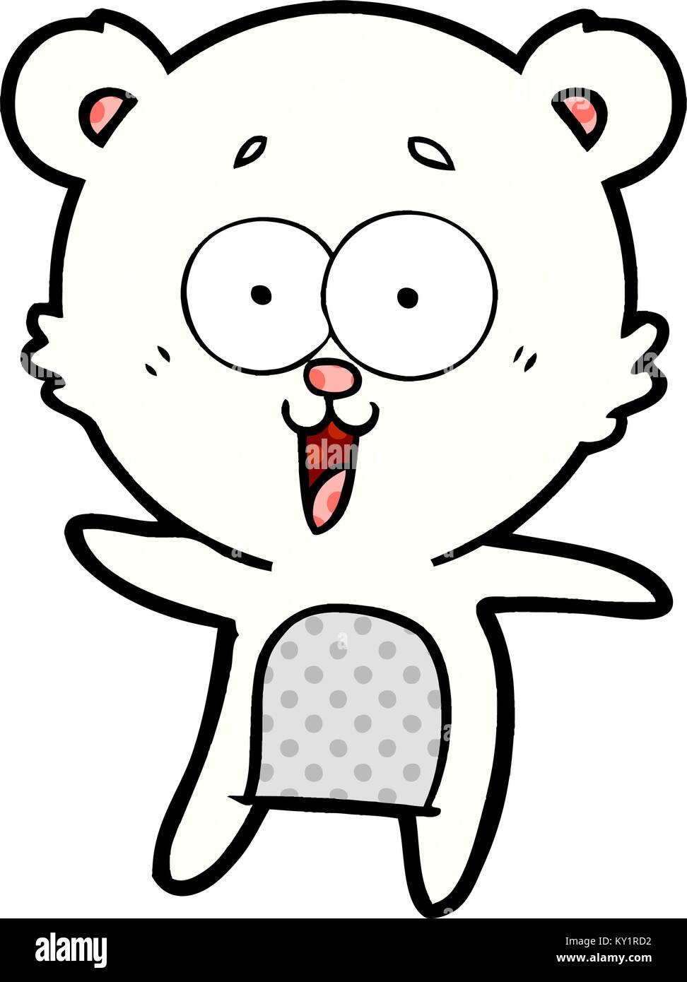 happy polar bear cartoon Stock Vector Image & Art - Alamy