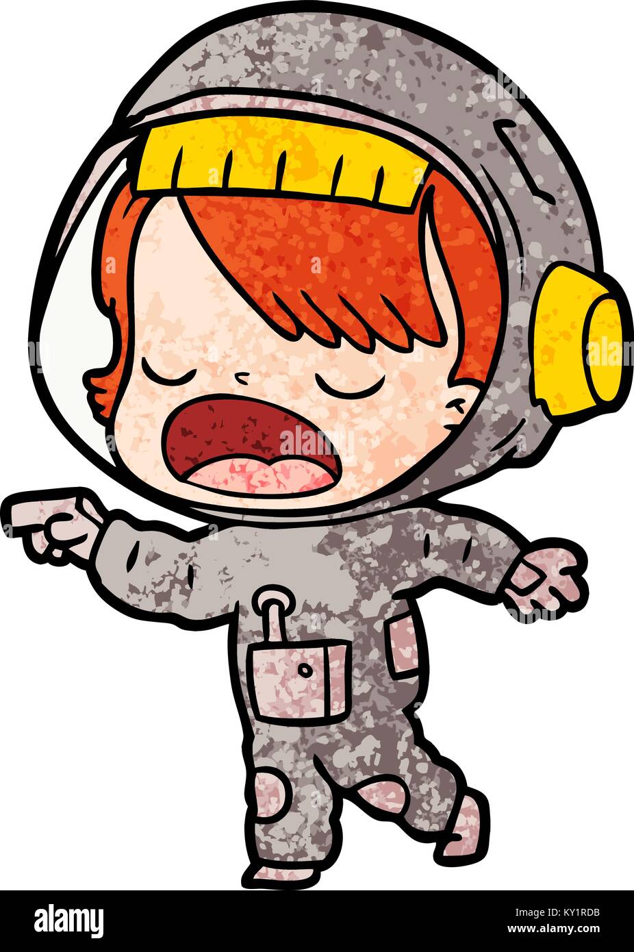 cartoon talking astronaut Stock Vector Image & Art - Alamy