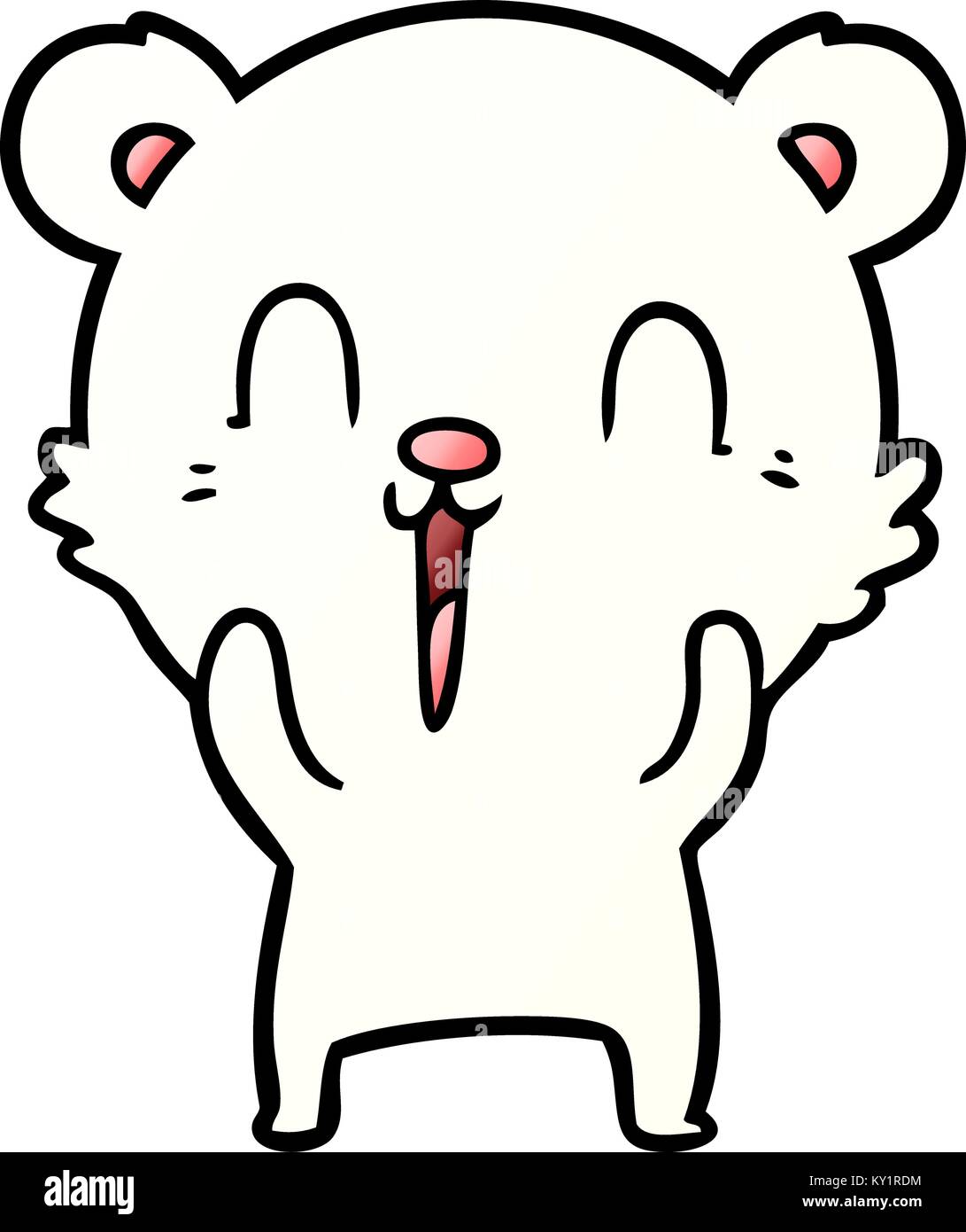 happy polar bear cartoon Stock Vector Image & Art - Alamy