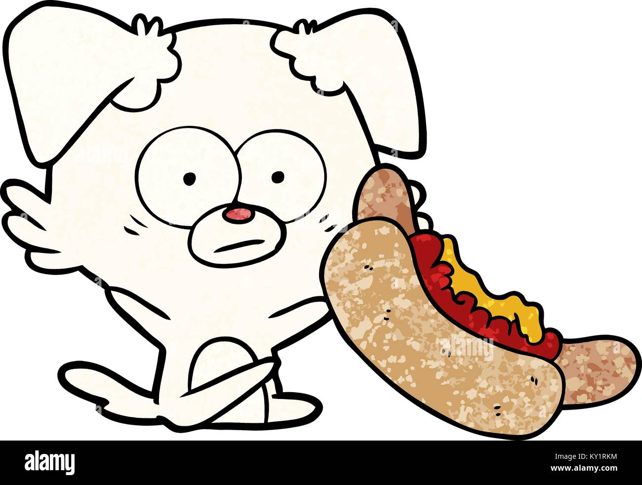 nervous dog cartoon Stock Vector Image & Art - Alamy