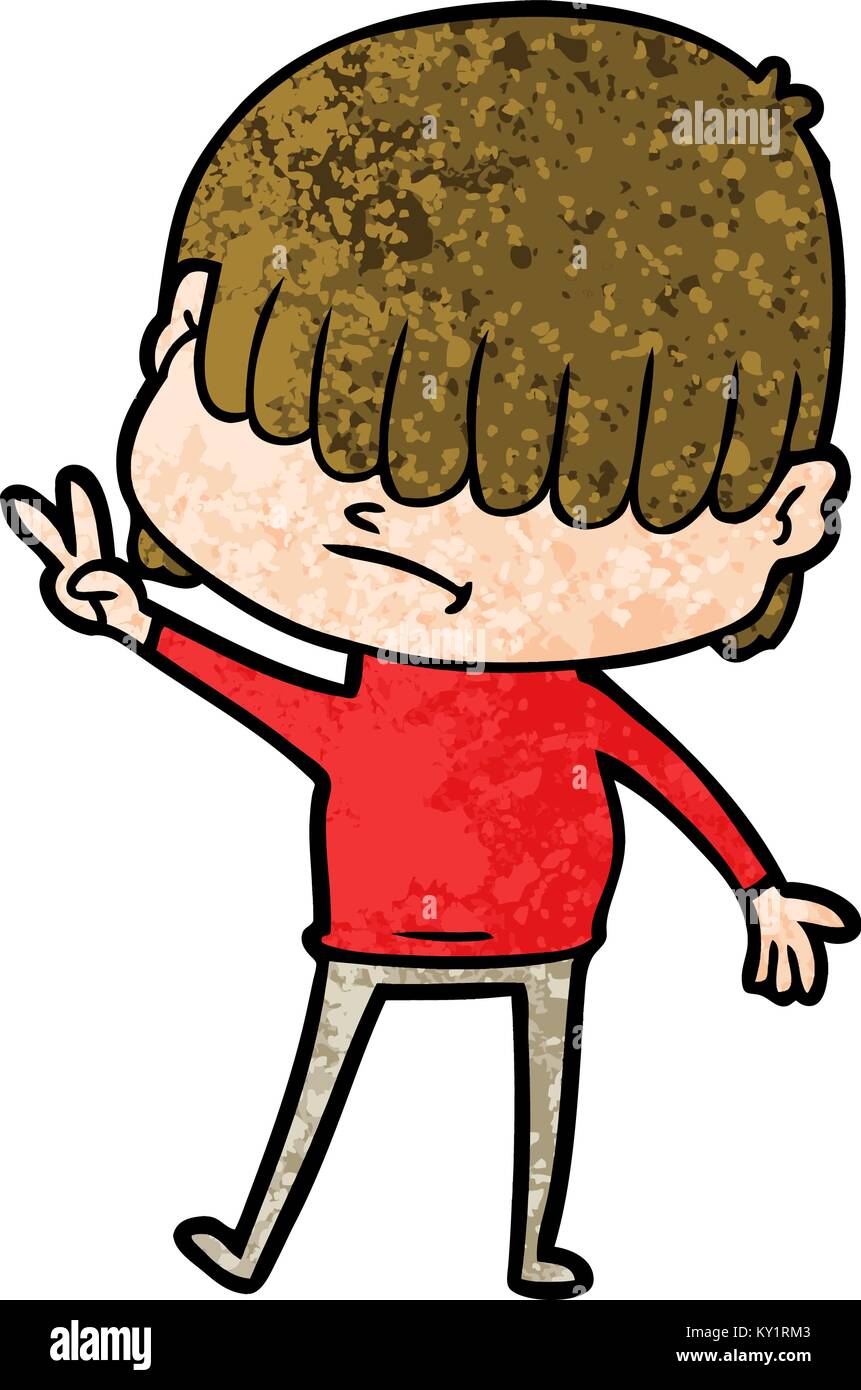 cartoon boy with untidy hair Stock Vector Image & Art - Alamy