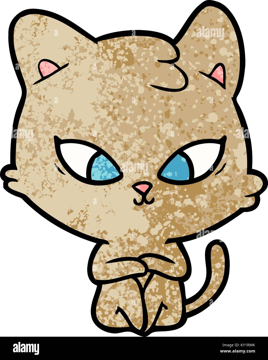 cute cartoon cat Stock Vector Image & Art - Alamy