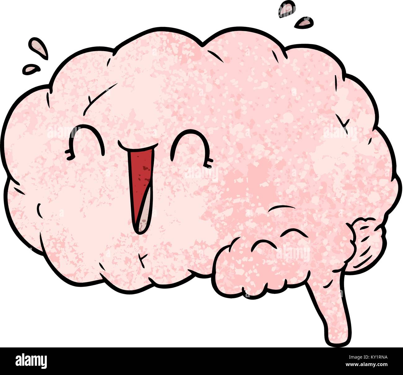 cartoon brain laughing Stock Vector Image & Art - Alamy