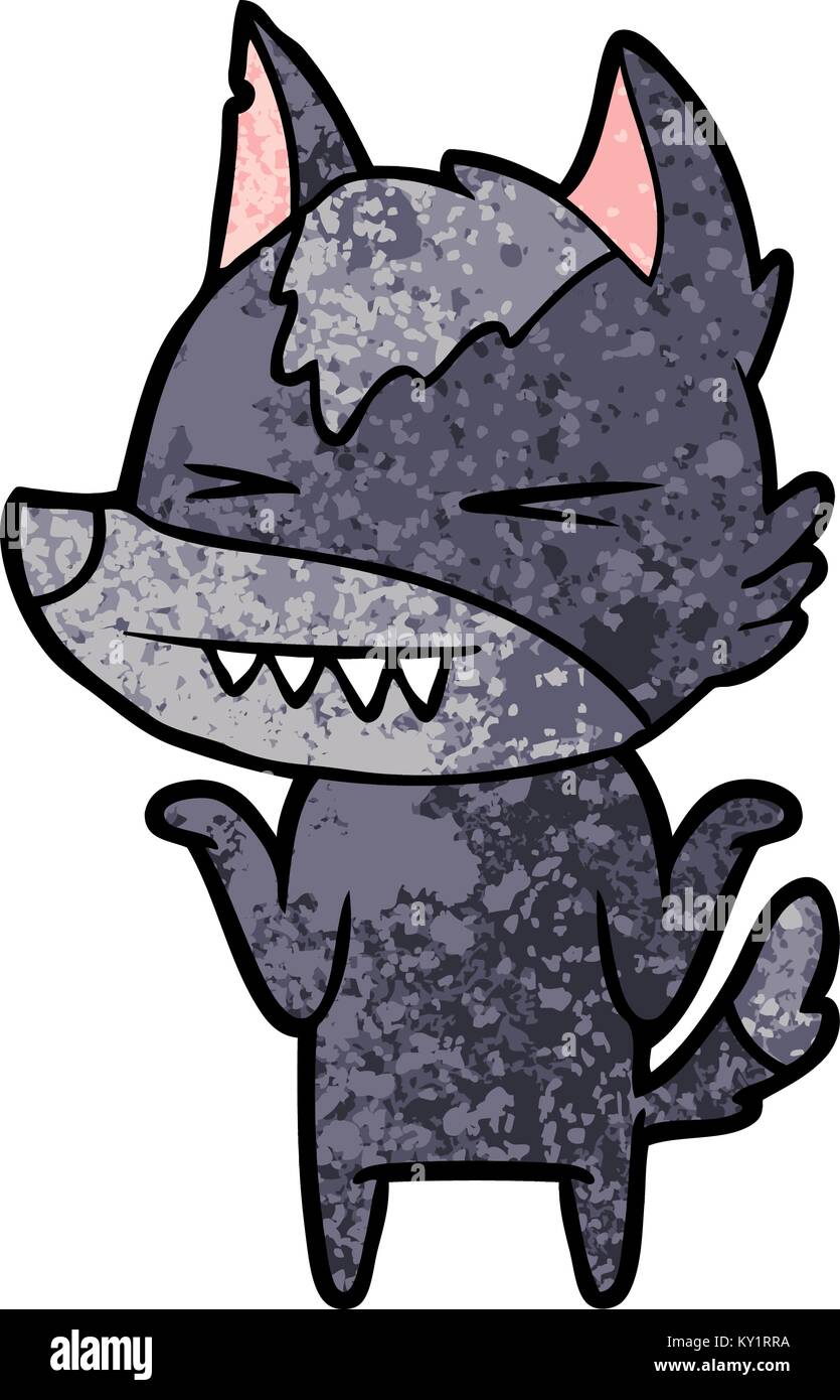 angry wolf cartoon Stock Vector Image & Art - Alamy