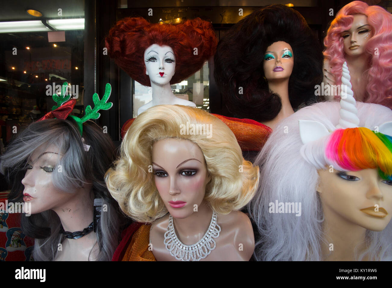 Manikins, Shop windows, Hollywood, Los Angeles, California, USA Stock ...