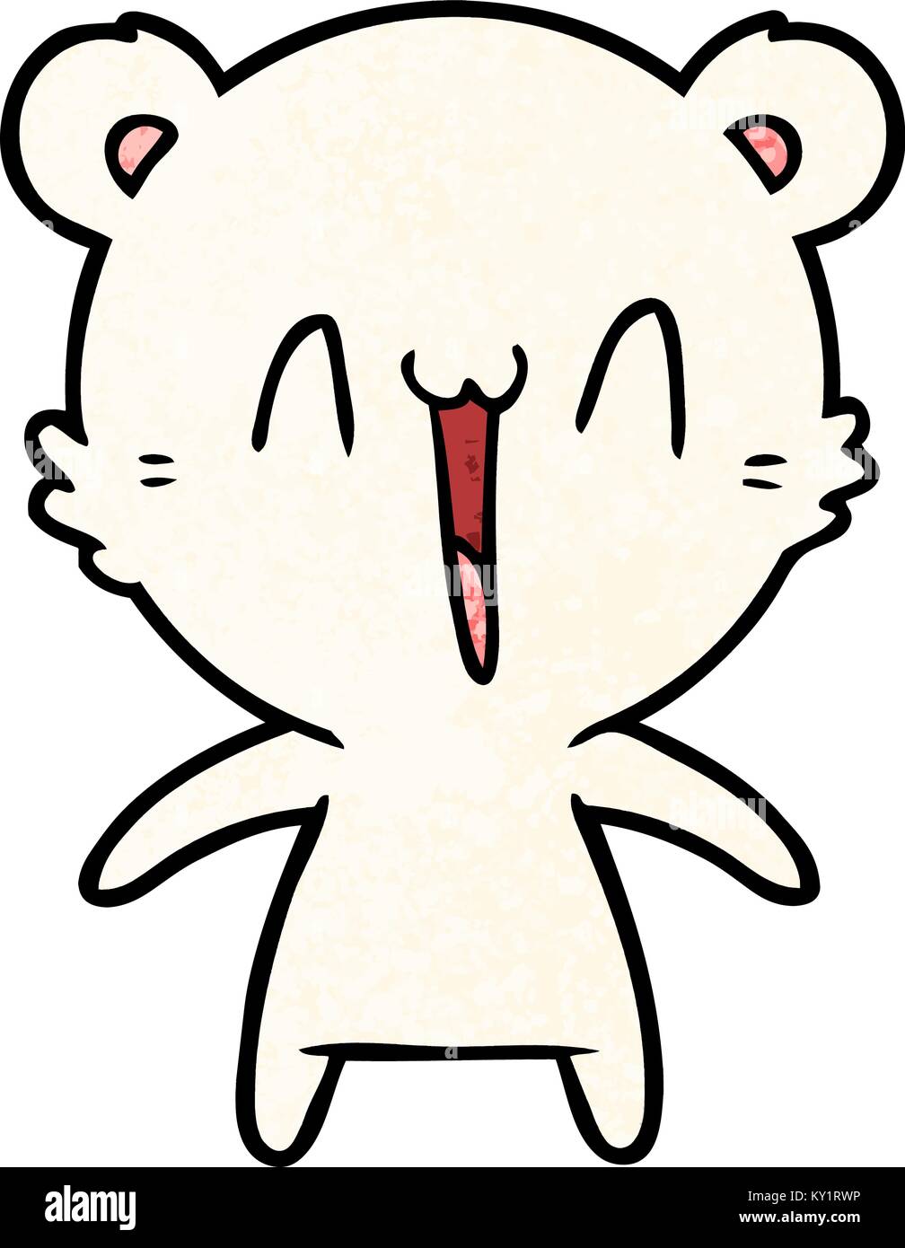 happy polar bear cartoon Stock Vector Image & Art - Alamy